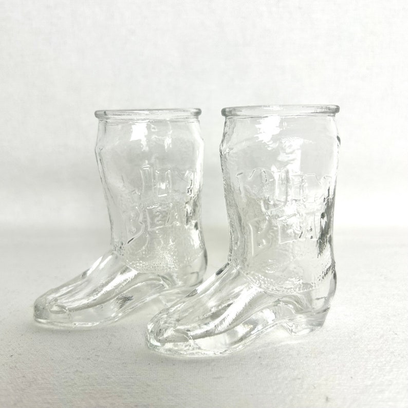 JIM BEAM Cowboy Boot Shot Glass: Vintage Barware Collectible - Etsy