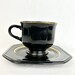 Mikasa Tea Set | Semi Porcelain | Black and Gold - Etsy