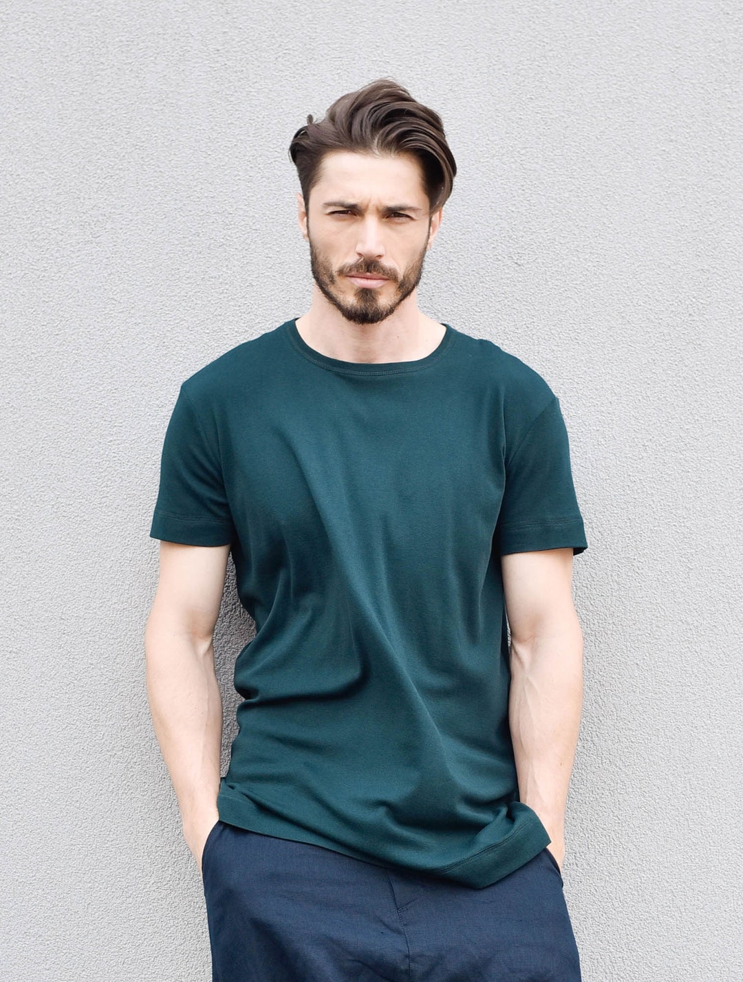 Aakasha Basic Regular Fit Short Sleeve Top A90337M - Etsy