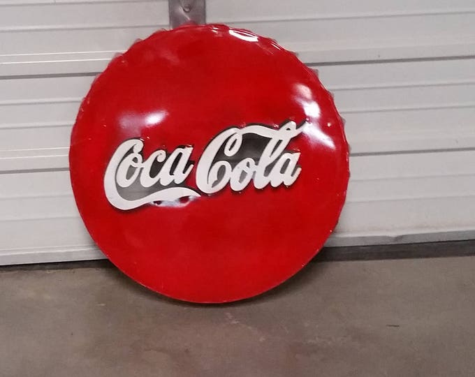 Metal Coca Cola Sign. Coca Cola Sign. Rustic Coca Cola - Etsy