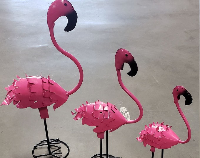 Metal Flamingos.flamingos.flamingo Metal Art.flamingo - Etsy
