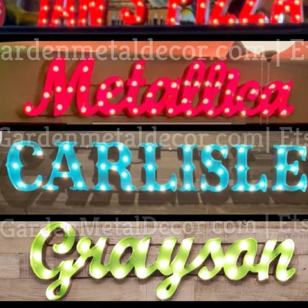 Lighted Marquee Sign - Etsy