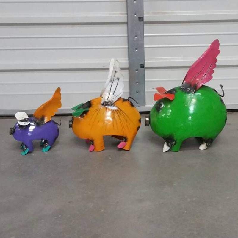 Metal Pig - Etsy