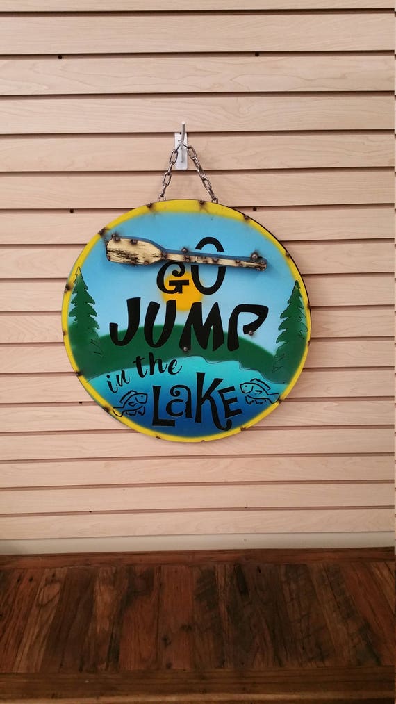 Metal lake signs. metal river signs. lake signs. lake decor. | Etsy