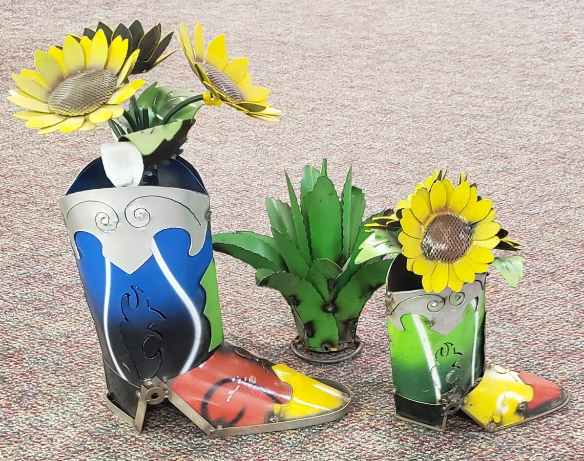 Cowboy Boots. Metal Cowboy Boots.colorful Cowboy Boots. | Etsy