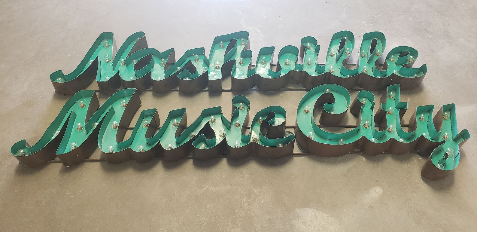 Lighted Music city sign.Lighted Nashville sign.Marquee Music | Etsy