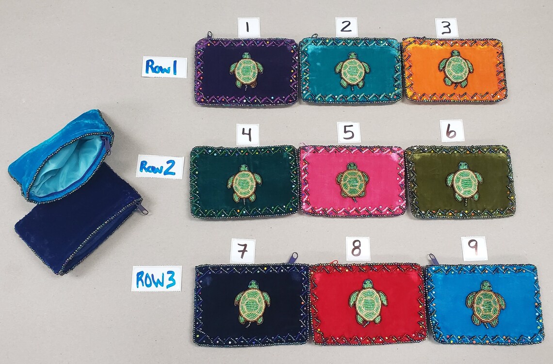 Velvet Coin Purses. Coin Purses. Turtle Purses.turtle Lover.gift for ...