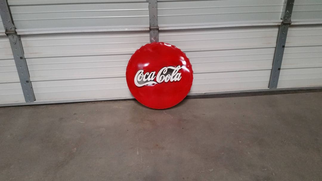 Metal Coca Cola Sign. Coca Cola Sign. Rustic Coca Cola Sign.rustic ...