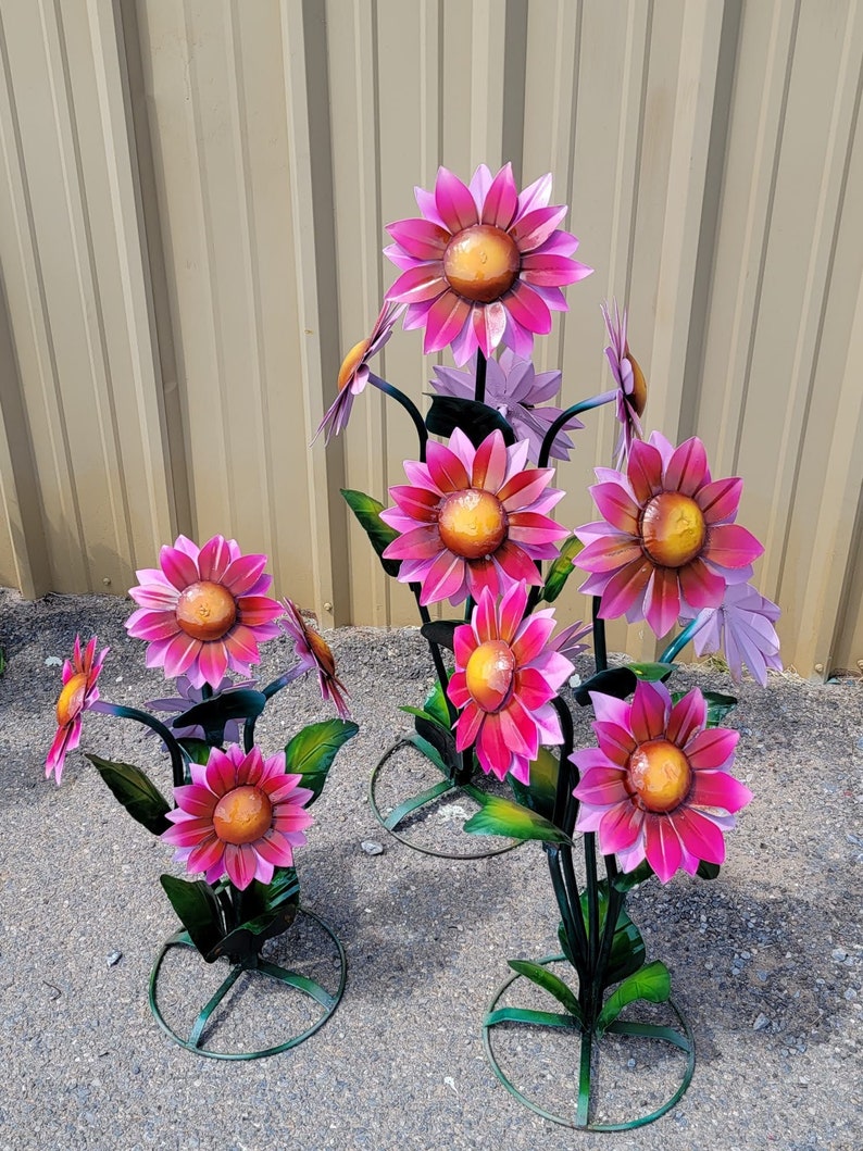 Metal Sunflowers.sunflowers.rustic Sunflowers.sunflower Decor.sunflower ...