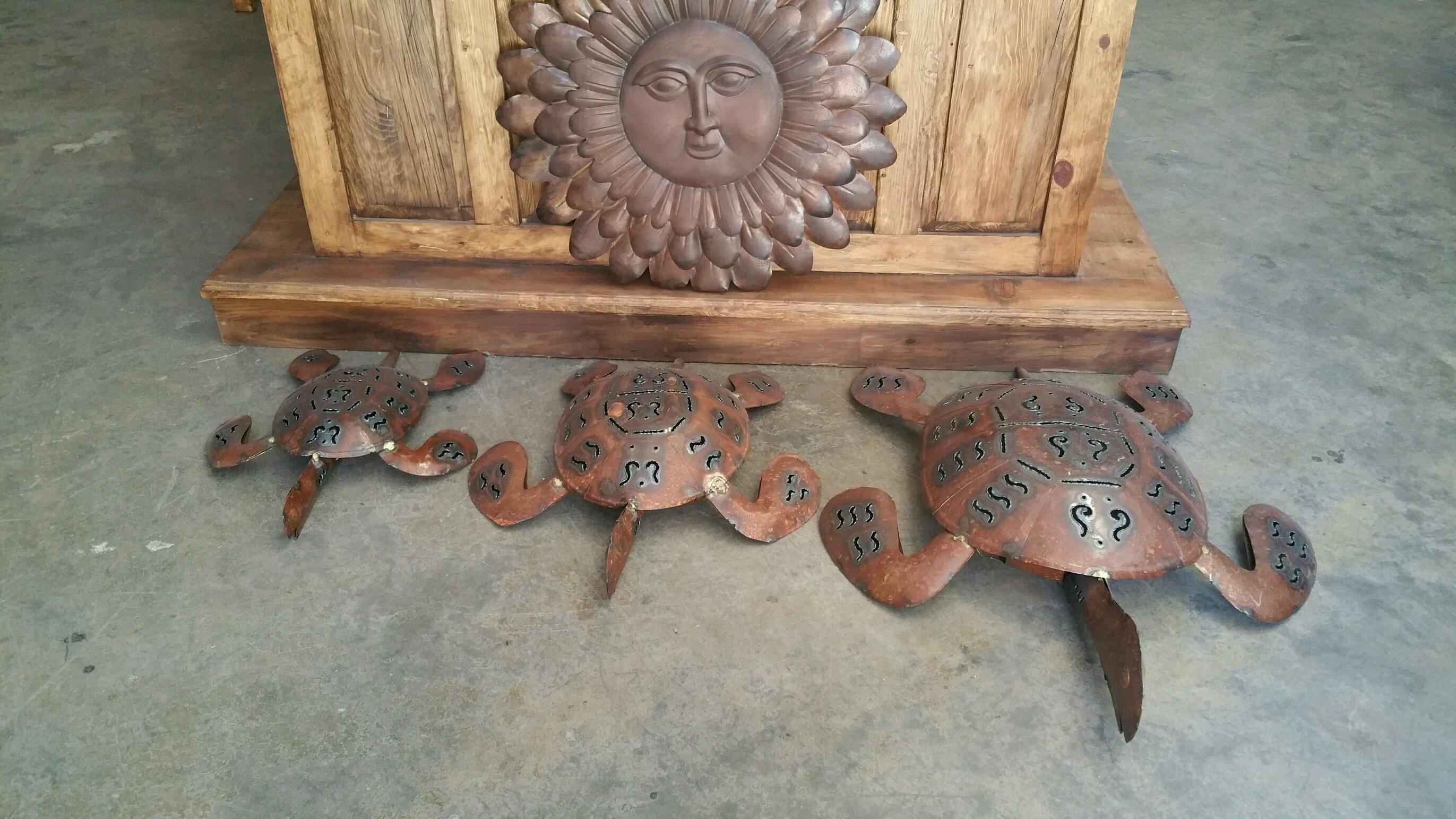 Metal Turtles. Rustic Turtles. Rustic Metal Turtles. Metal Sea | Etsy