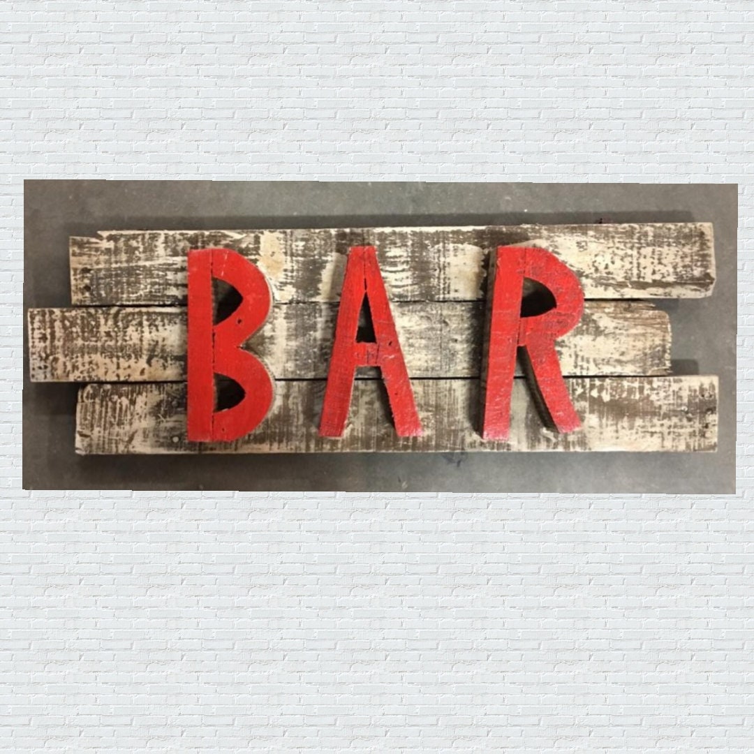 Wooden Bar Sign.bar Signs.restaurant Decor.home - Etsy