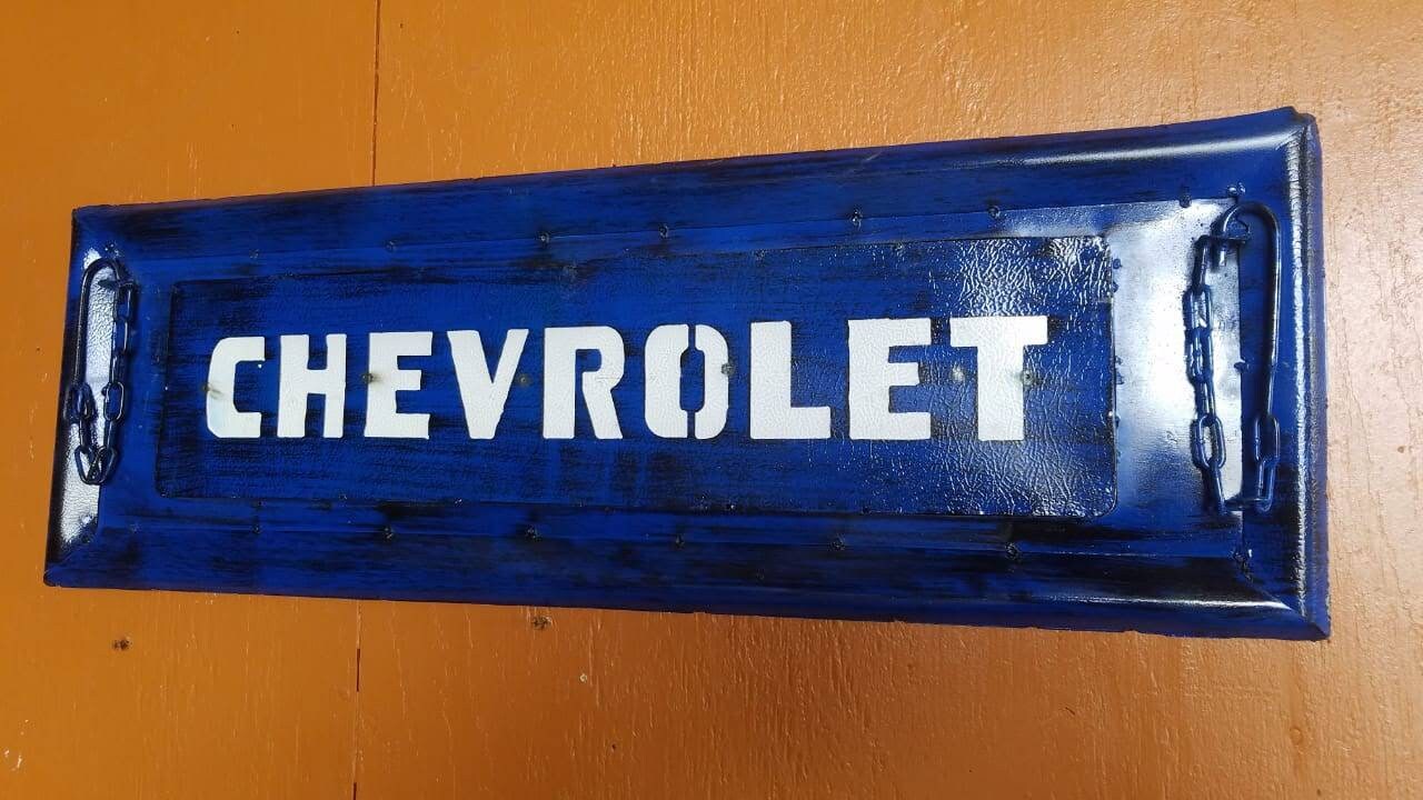 Chevrolet Tailgate metal Chevrolet Sign.chevrolet Decor.metal | Etsy
