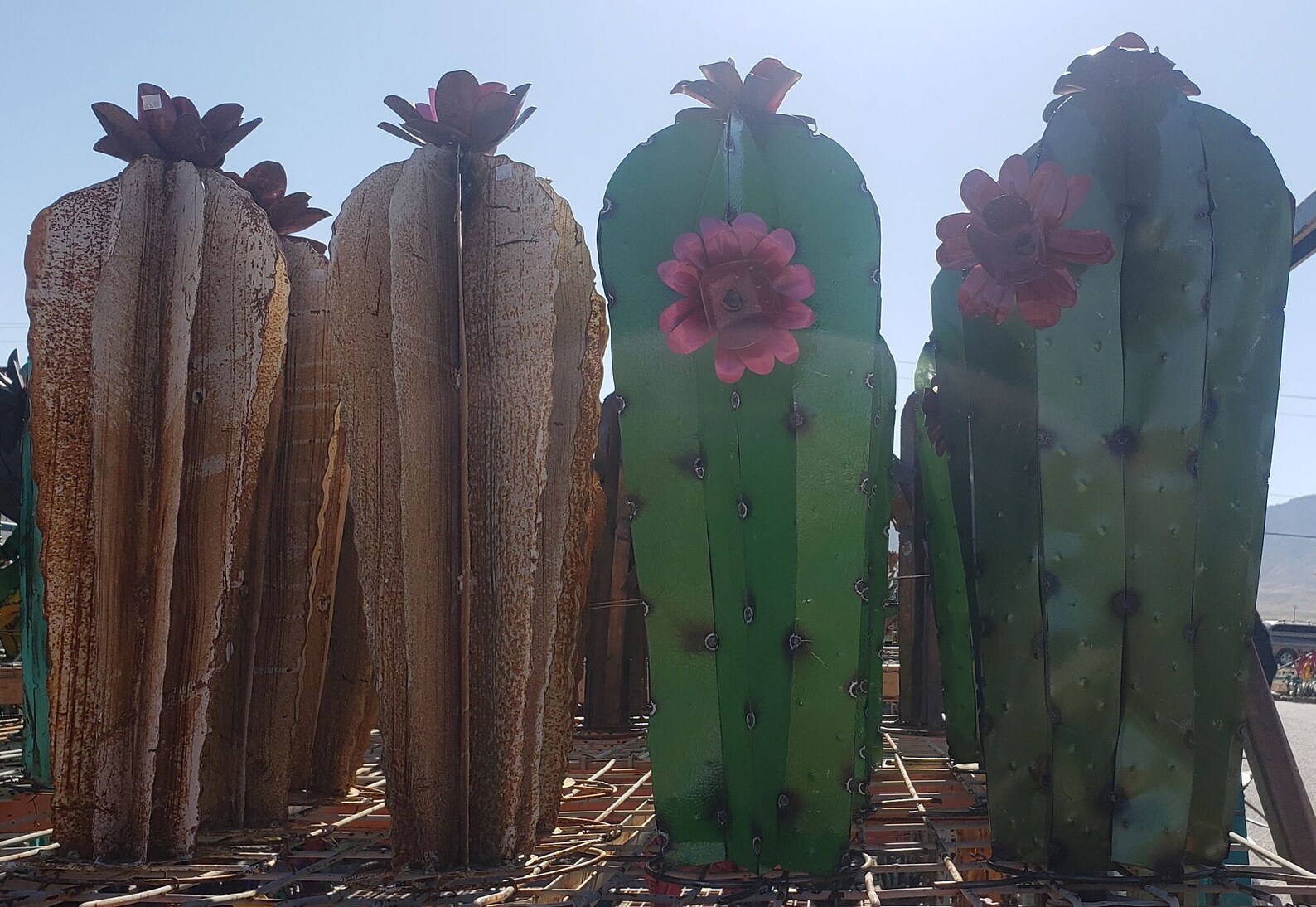 Metal Cactus. Rustic Cactus. Cactus Decor. Cactus Yard Art. - Etsy