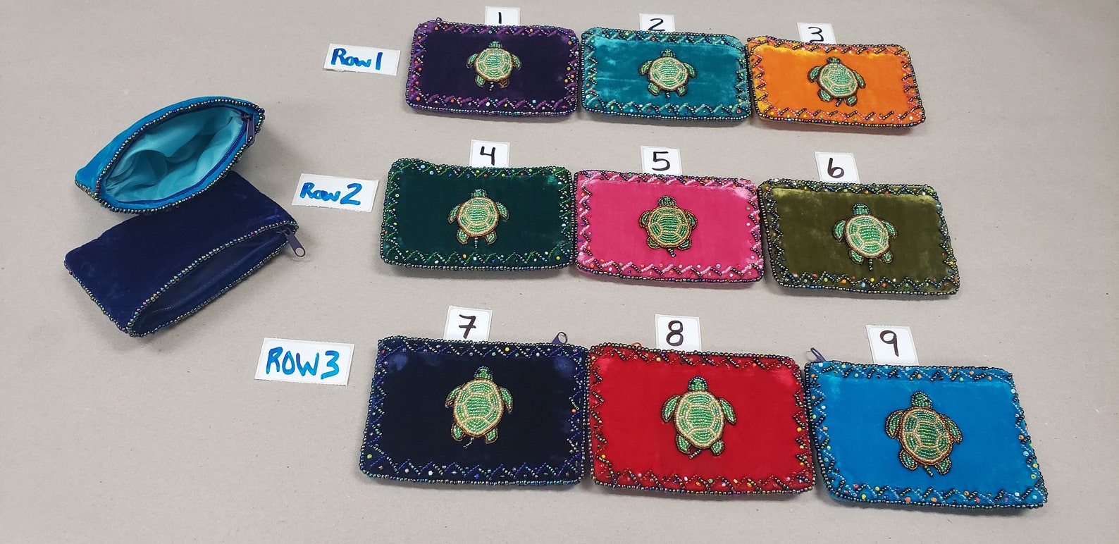 Velvet Coin Purses. Coin Purses. Turtle Purses.turtle Lover.gift for ...