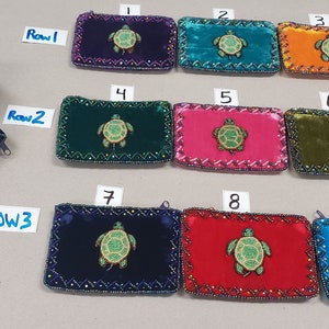 Velvet Coin Purses. Coin Purses. Turtle Purses.turtle Lover.gift for ...