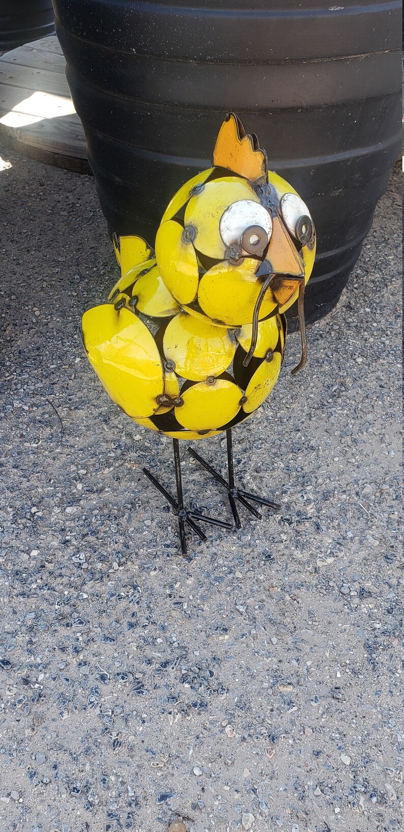 Metal Chickens. Rustic Chickens. Metal Baby Chickens. Baby - Etsy