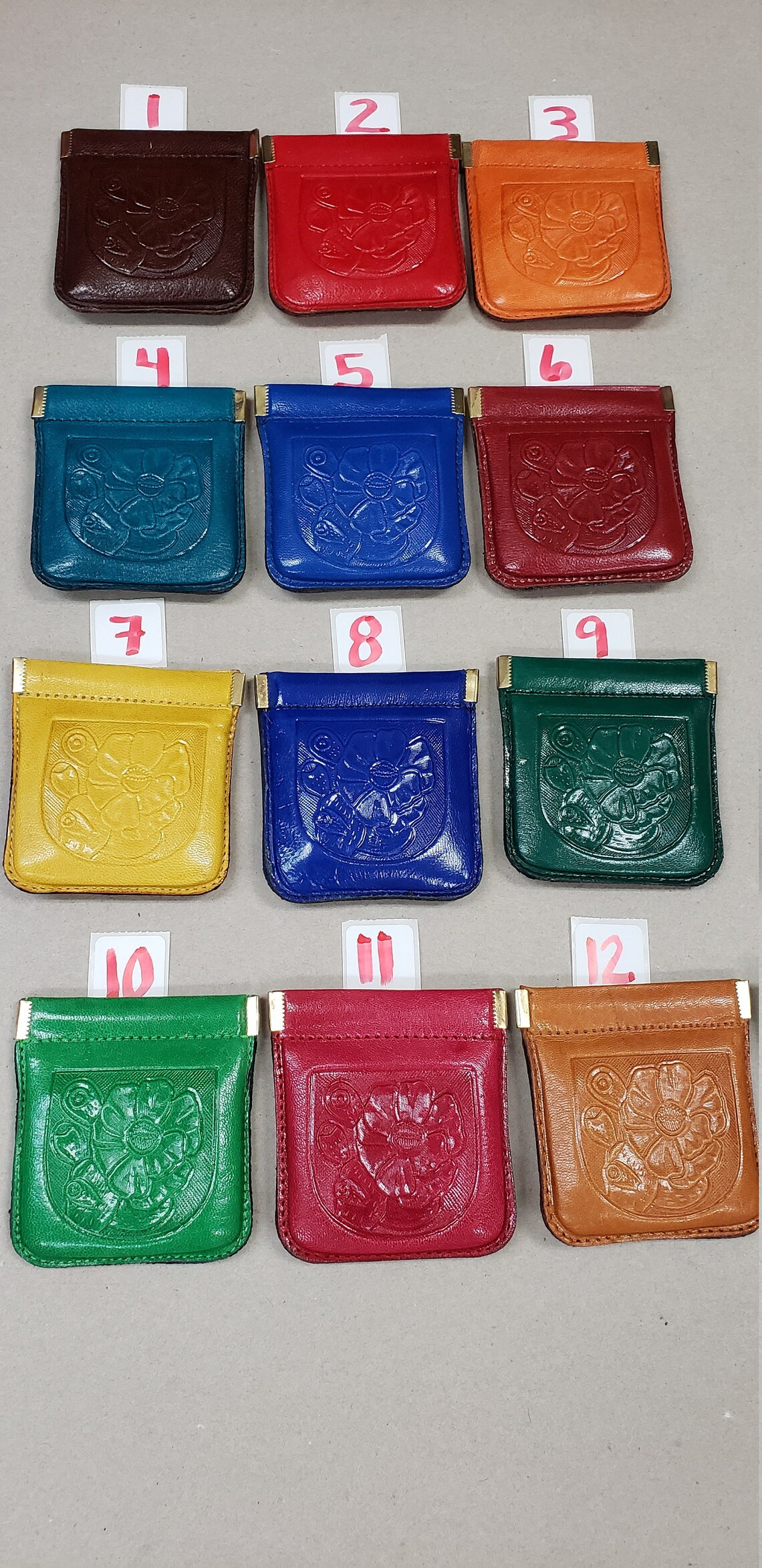 Leather Coin Purse.snap Top Coin Pouch.snap Top Coin | Etsy