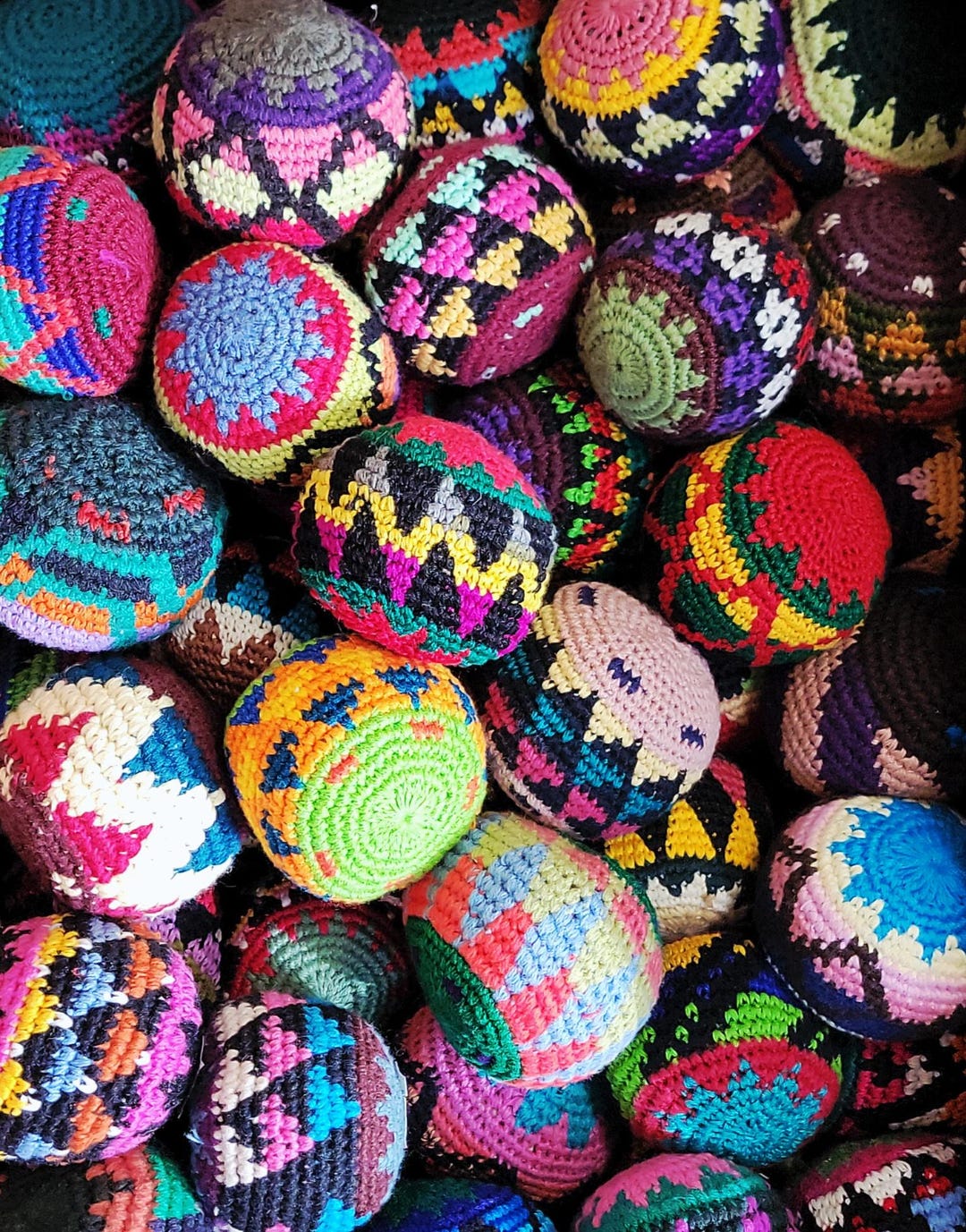 Colorful Woven Hacky Sack Set: Footbag Game, Stress Balls, Hacky Sacks ...