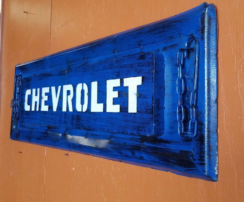 Chevrolet Tailgate metal Chevrolet Sign.chevrolet Decor.metal - Etsy