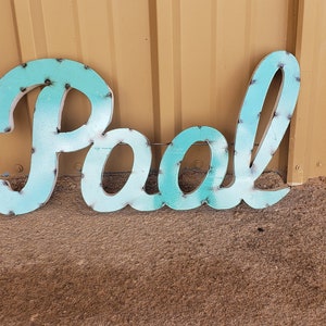 Pool Signs- Metal Pool Sign - Pool Decor - Rustic Pool Sign-summer ...