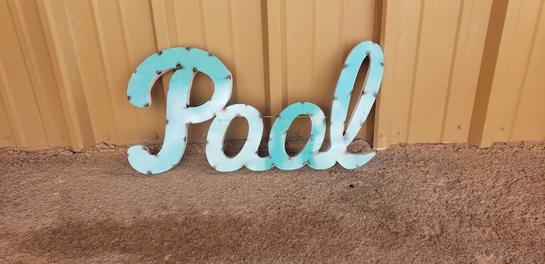 Pool Signs- Metal Pool Sign - Pool Decor - Rustic Pool Sign-summer ...