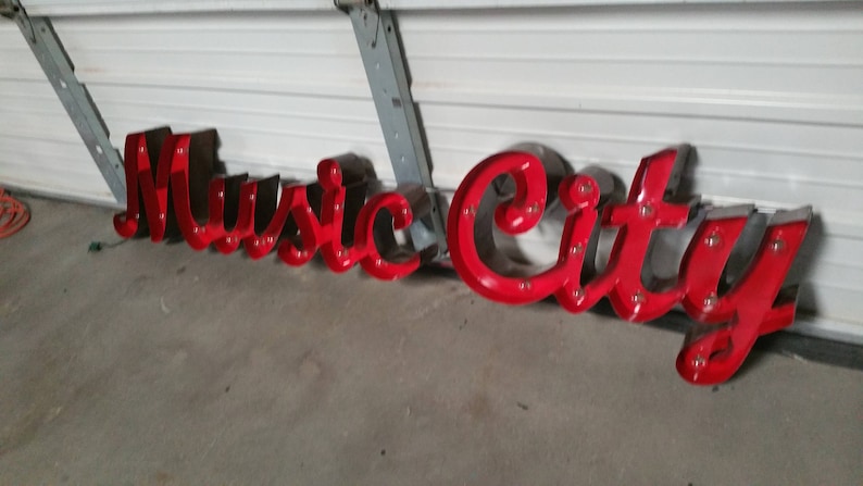 Music City Sign Music City Marquee Sign Home Gift - Etsy