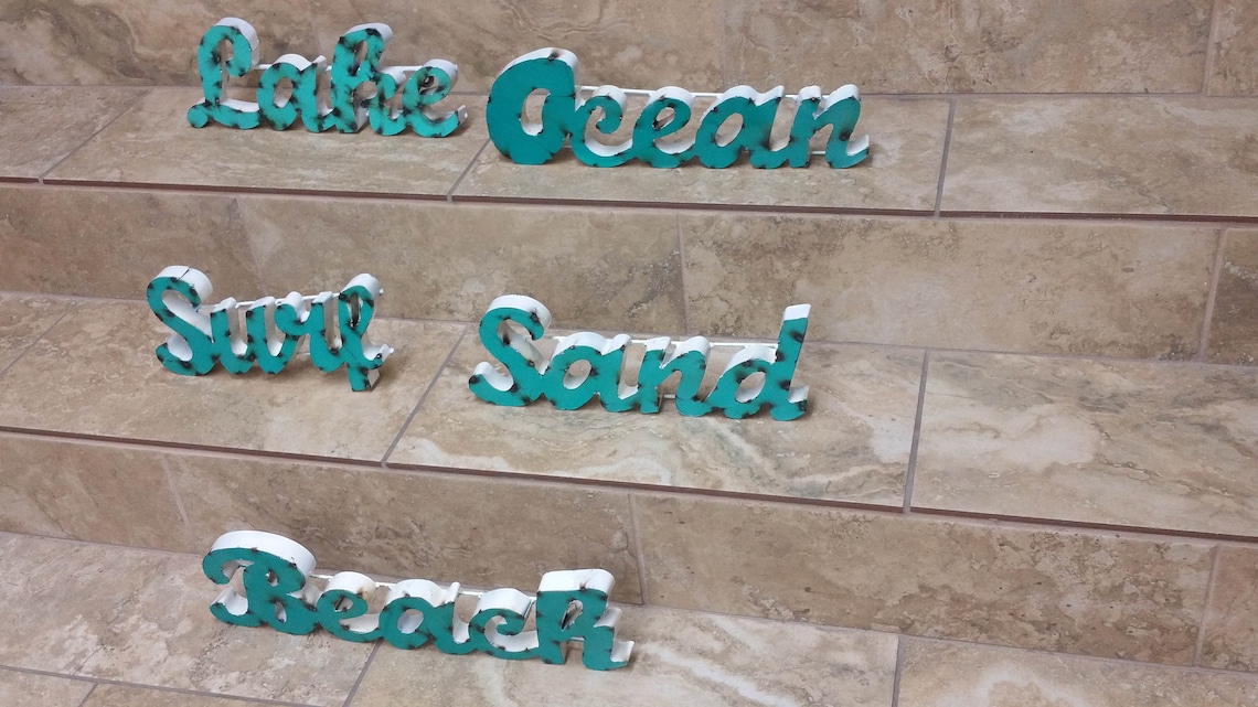 Metal Beach Signs.metal Lake Signs.surfing Signs.ocean Signs.lake Signs ...