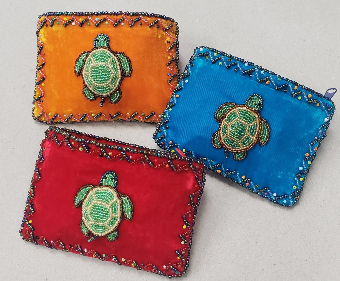 Velvet Coin Purses. Coin Purses. Turtle Purses.turtle Lover.gift for ...