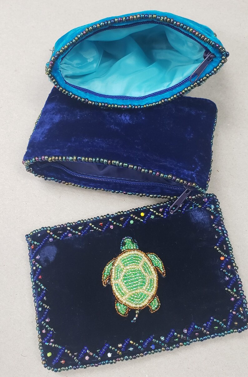 Velvet Coin Purses. Coin Purses. Turtle Purses.turtle Lover.gift for ...
