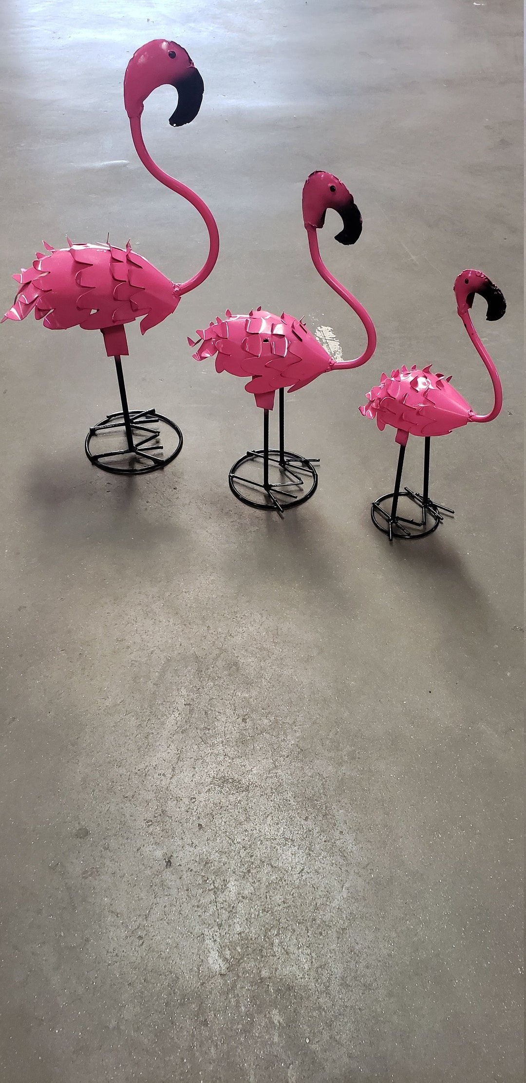 Metal Flamingos.flamingos.flamingo Metal Art.flamingo Decor.standing ...
