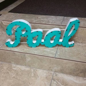 Pool Signs- Metal Pool Sign - Pool Decor - Rustic Pool Sign-summer ...