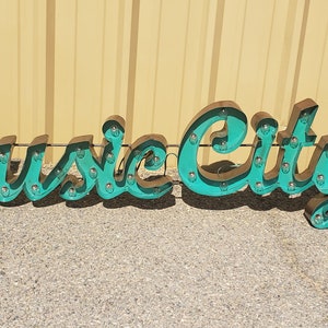 Music City Sign | Music City Marquee Sign | Home | Gift | Lighted Music ...