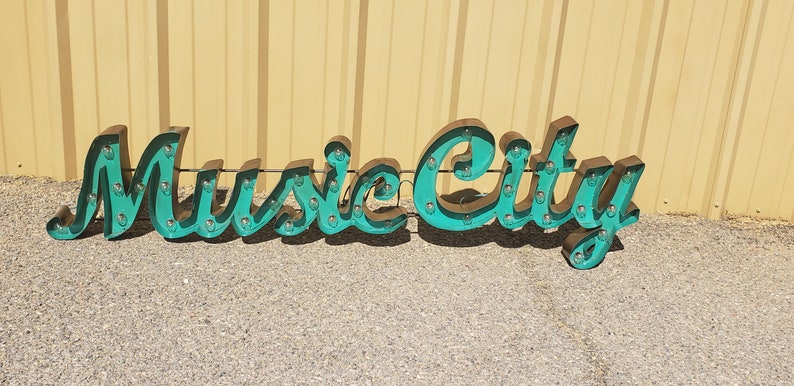 Music City Sign Music City Marquee Sign Home Gift - Etsy