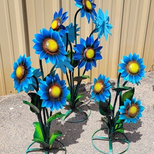Metal Sunflowers.sunflowers.rustic Sunflowers.sunflower Decor.sunflower ...