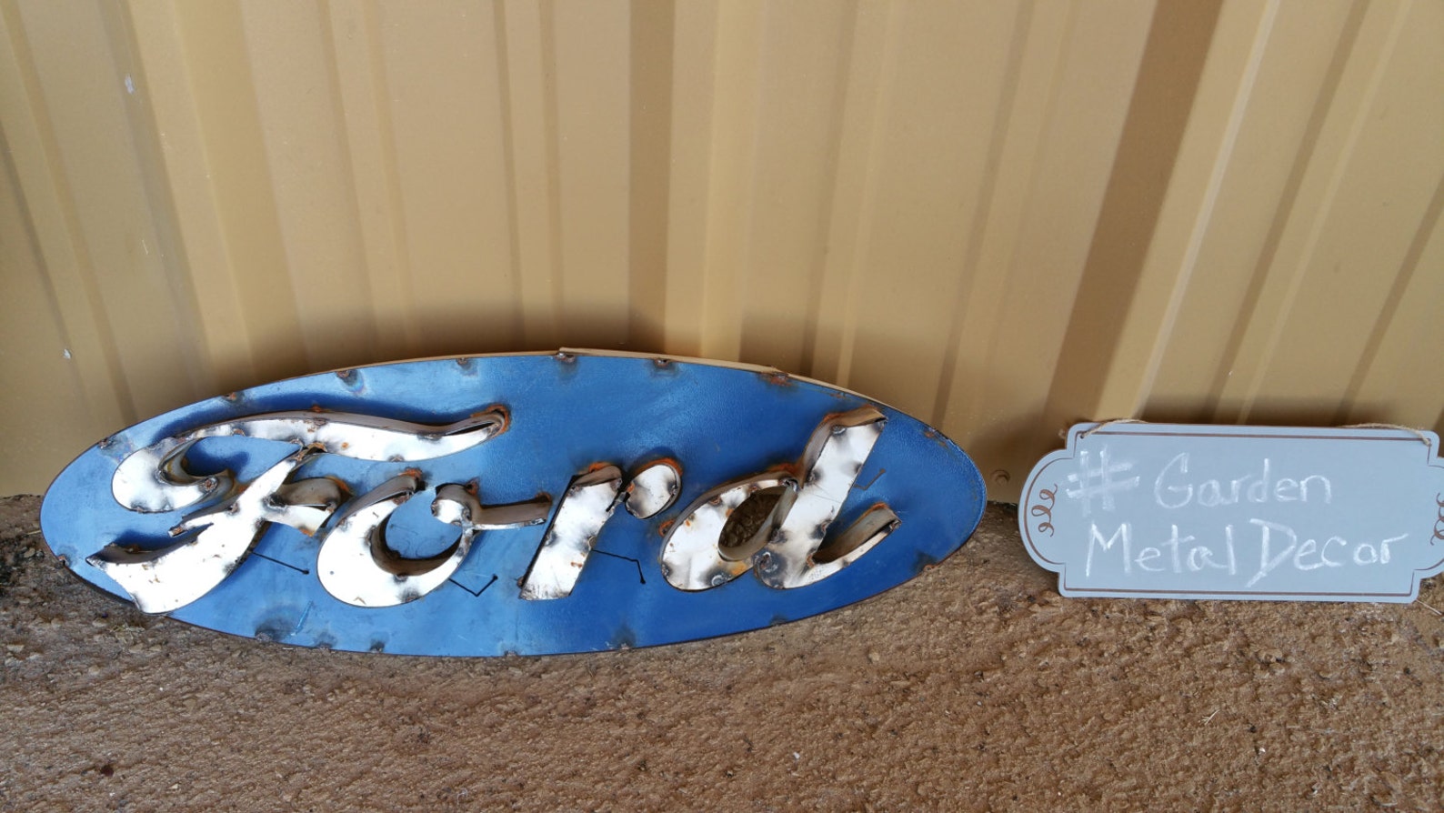 Metal Ford Sign | Oval Ford | Gift for Him | Metal Wall Decor | Garage ...