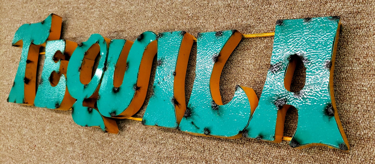 Rustic Metal Tequila Sign, Bar & Patio Decor - Etsy