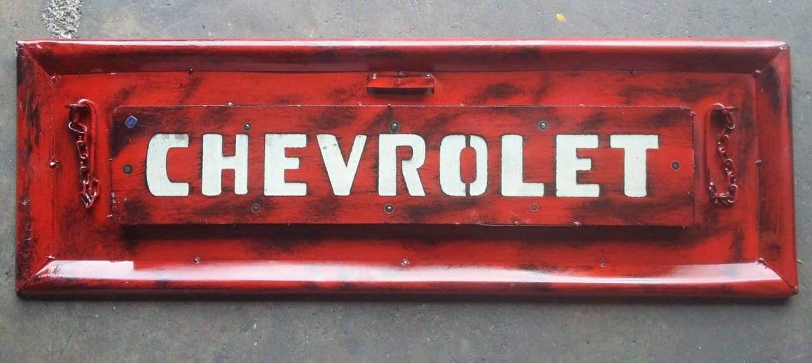 Chevrolet Tailgate metal Chevrolet Sign.chevrolet Decor.metal Chevy ...