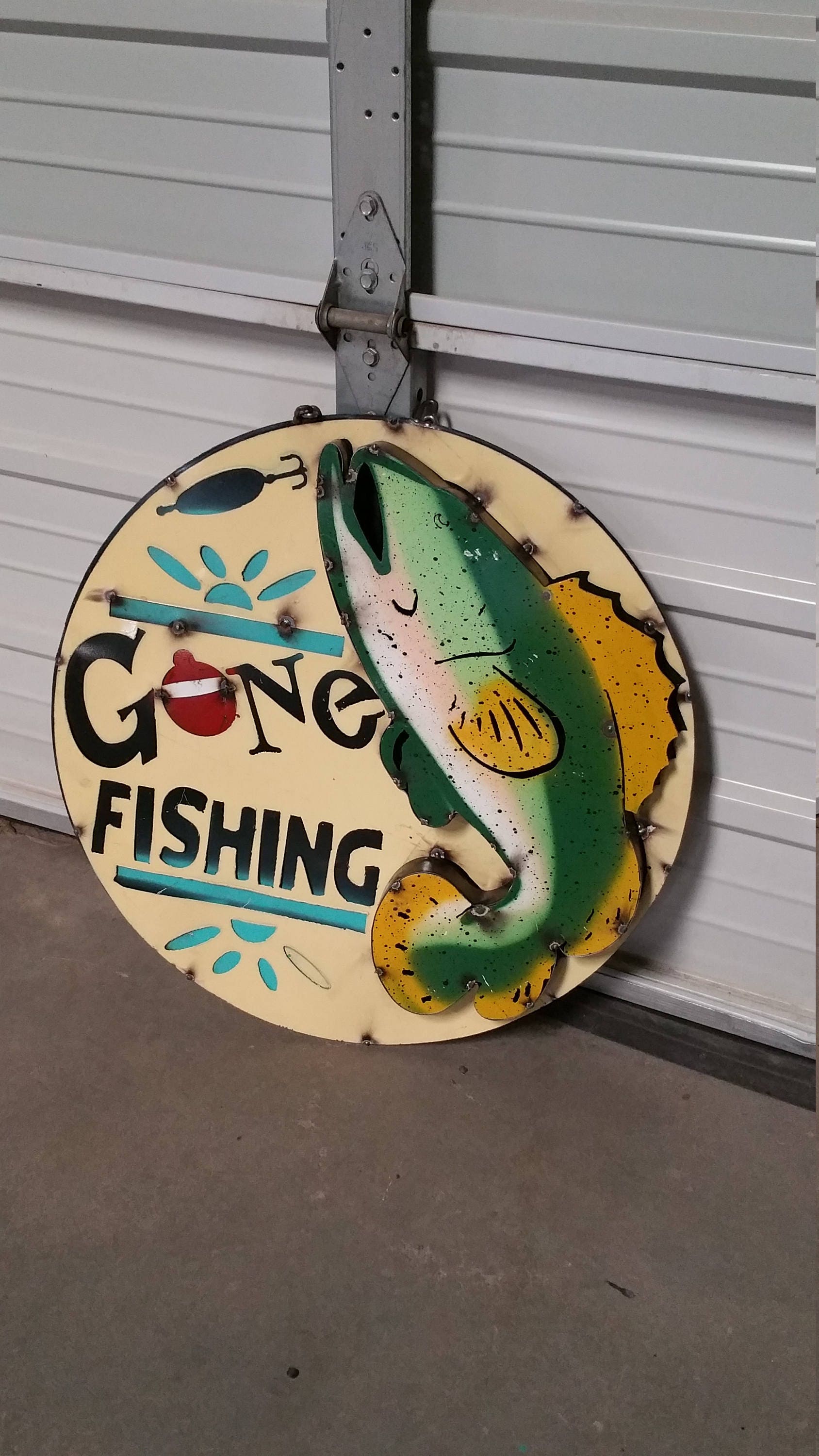 Metal Fishing Signs.fishing Signs.lake Signs.river Signs.gift - Etsy