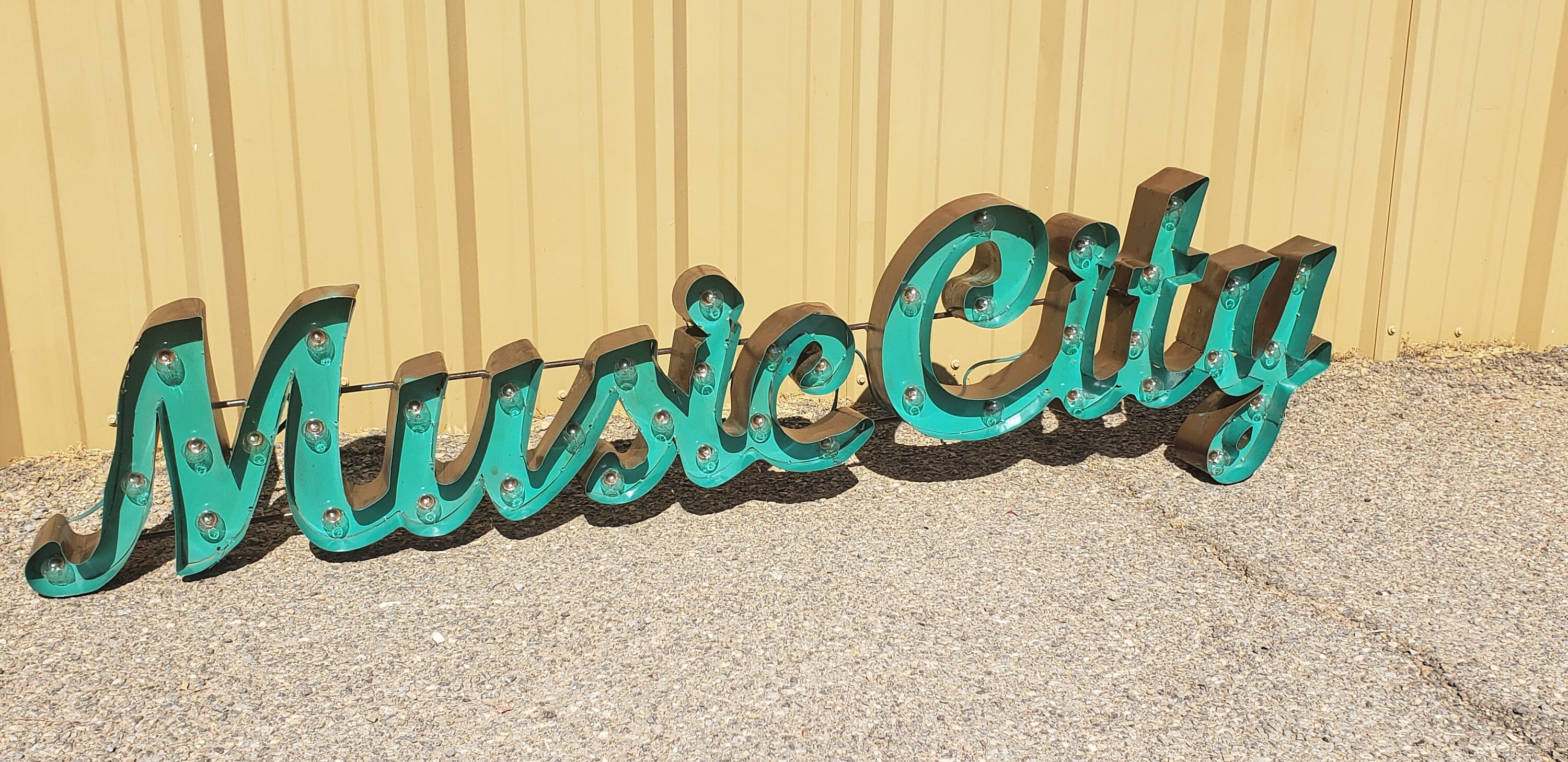 Lighted Music City Schild.Musik Stadt Schilder. Music City.Red Music ...