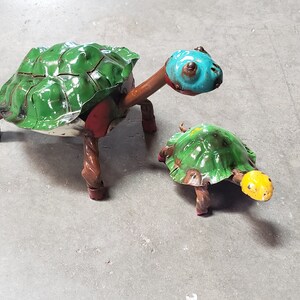 Rustic Metal Turtles.metal Turtles.colorful Metal Turtles.small Metal ...