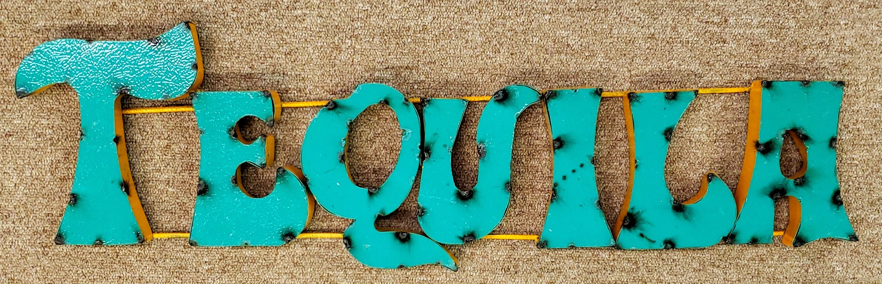 Rustic Metal Tequila Sign, Bar & Patio Decor - Etsy