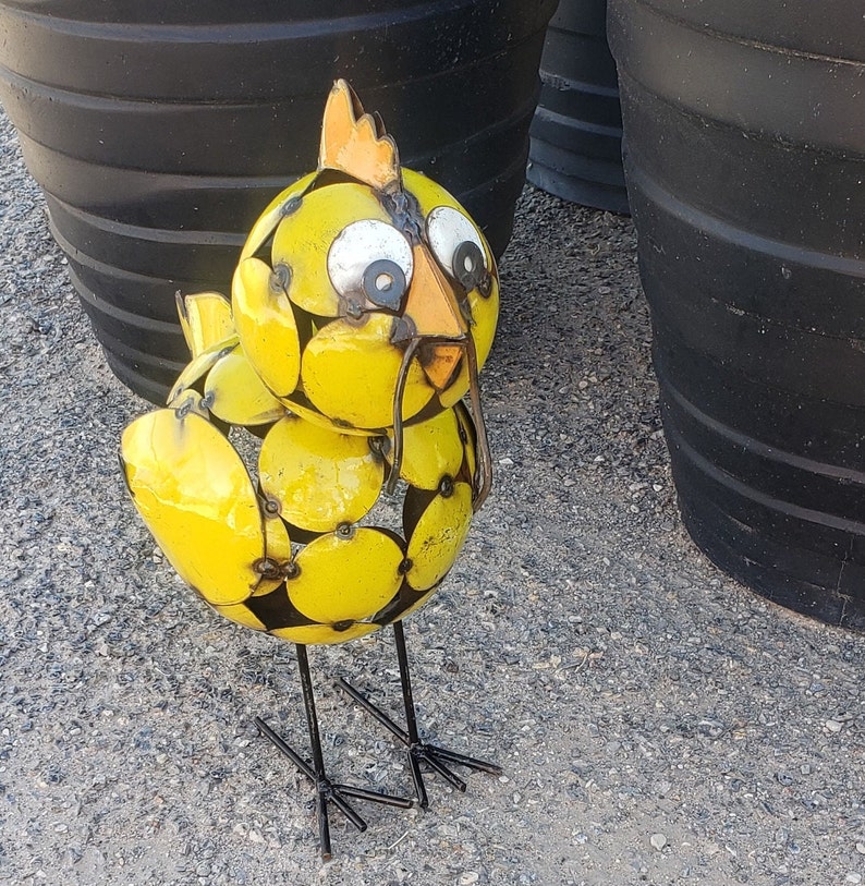 Metal Chickens. Rustic Chickens. Metal Baby Chickens. Baby - Etsy