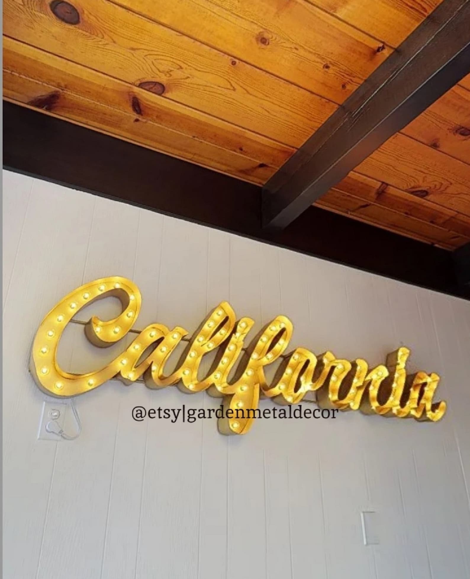 Custom Home Decor | Lighted Letter | Last Name Sign | Custom Decor ...