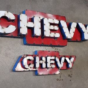 Metal Chevy Sign.chevrolet Sign.chevy Sign.chevy Truck Sign.truck Signs ...