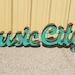 Lighted Music City Sign.music City Signs.music City.red Music City Sign ...