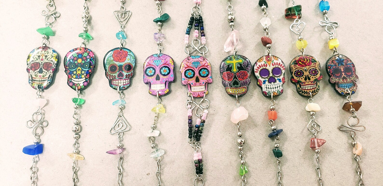 Sugar Skull Bracelets.sugar Skull Anklets.sugar Skull Earrings.sugar ...