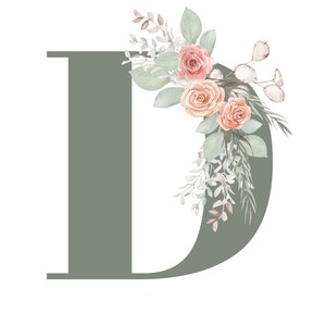 Printable Green Flower Alphabet - Etsy