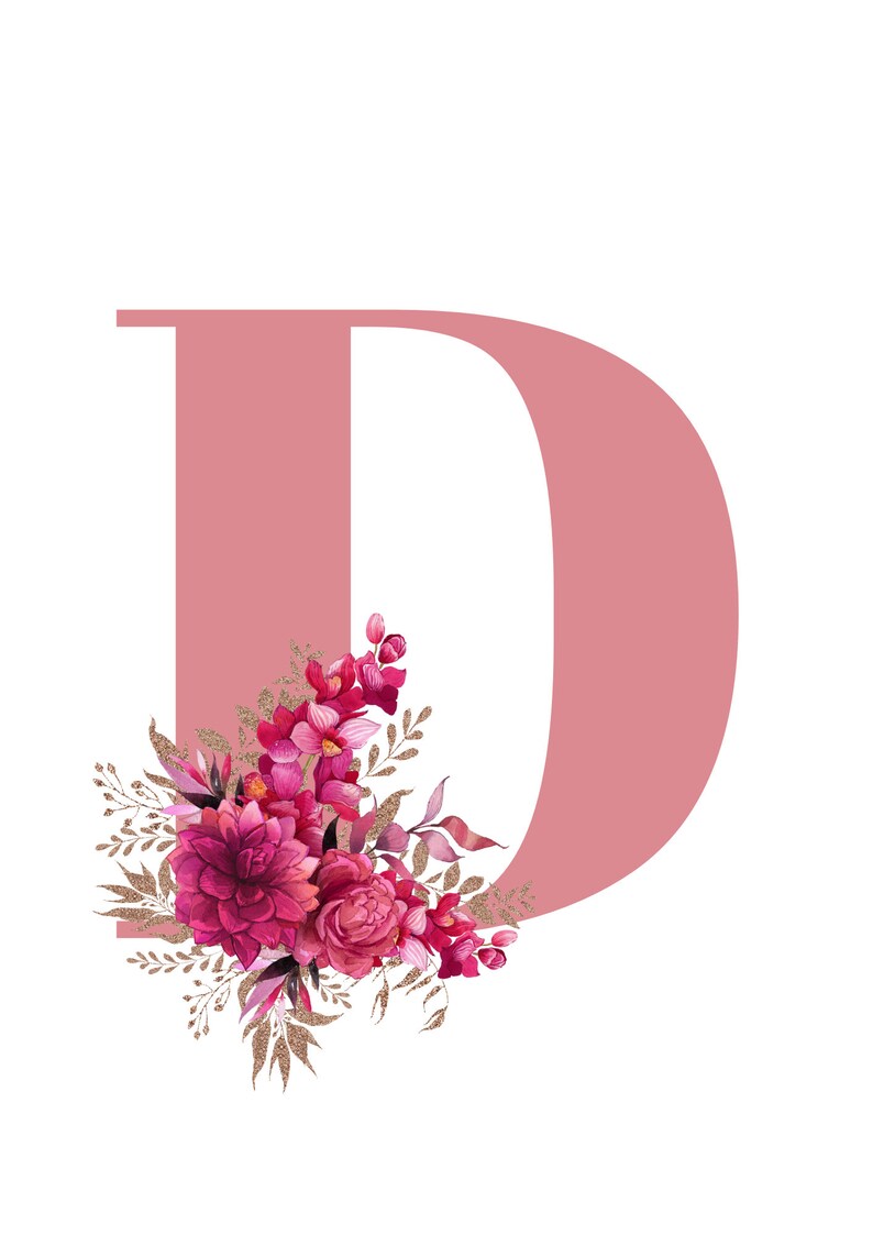 Printable Pink Alphabet Letters. - Etsy