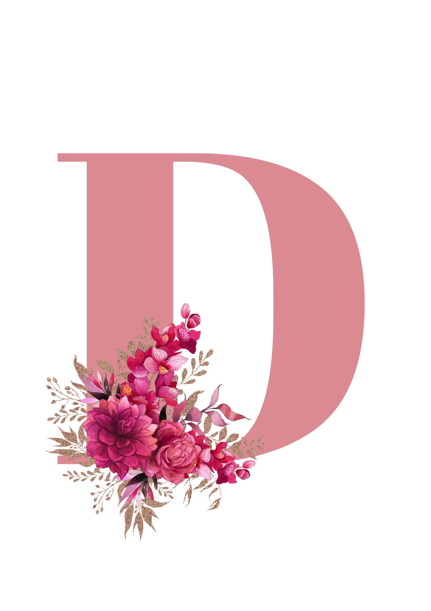 Printable Pink Alphabet Letters. - Etsy