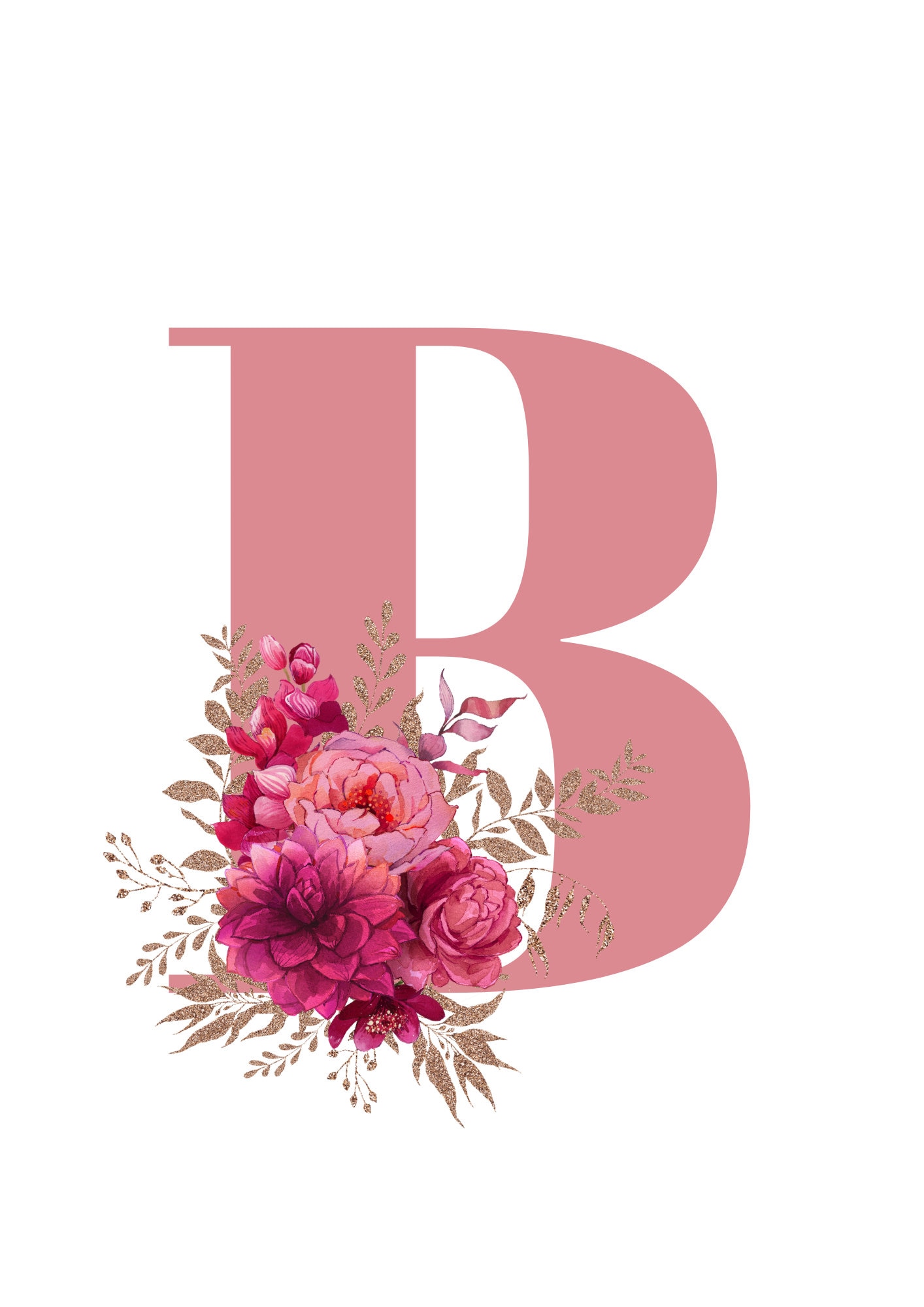 Printable Pink Alphabet Letters. - Etsy